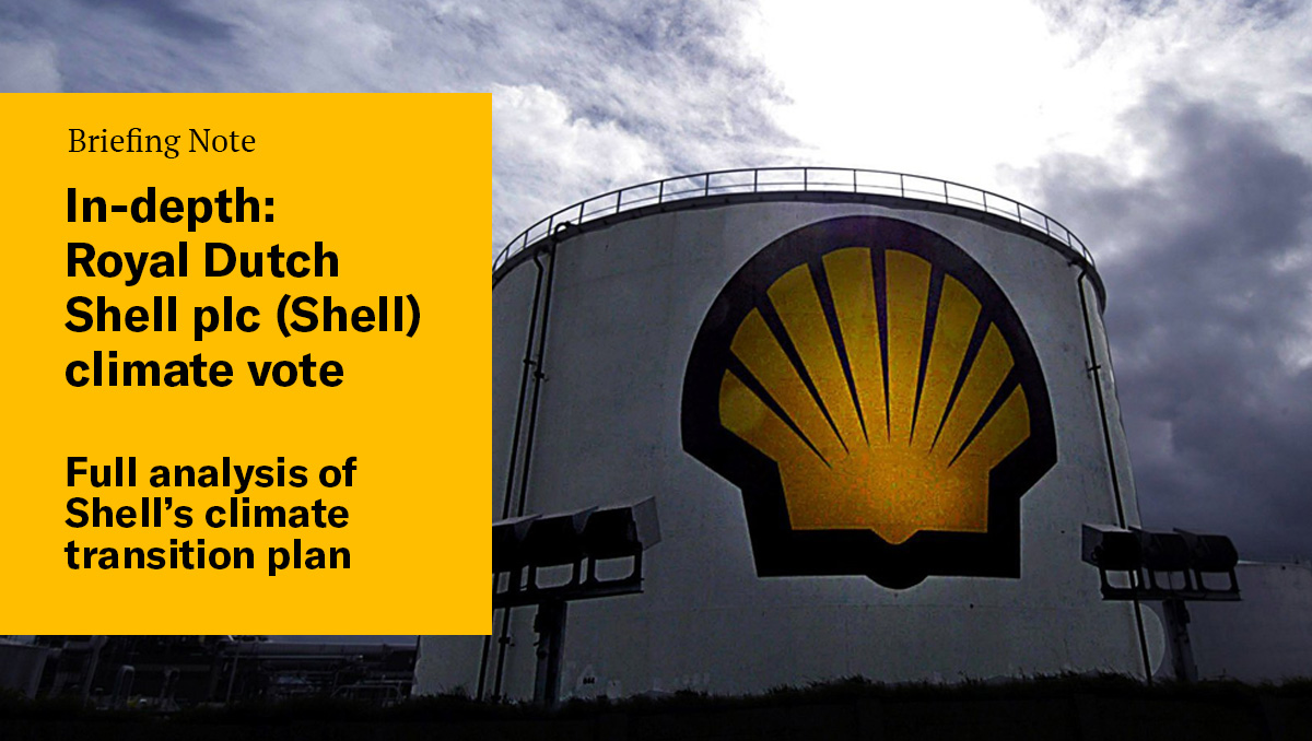 In-depth: Royal Dutch Shell plc (Shell) climate vote - ACCR