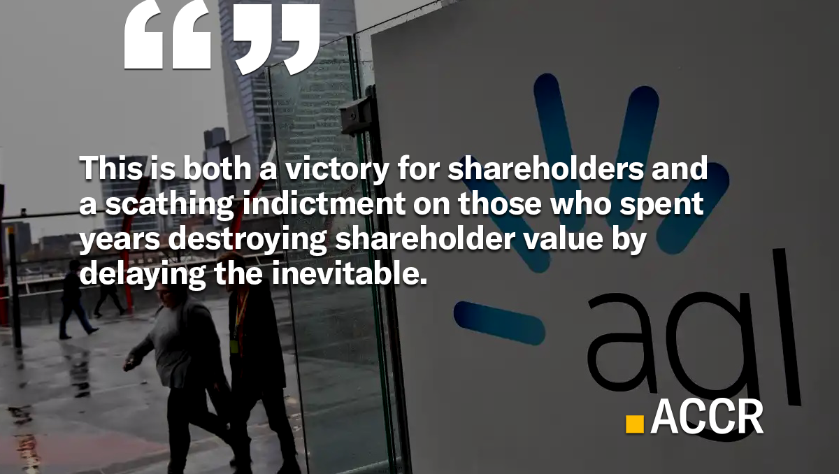 AGL shareholders make history by renewing board with climate competence ...