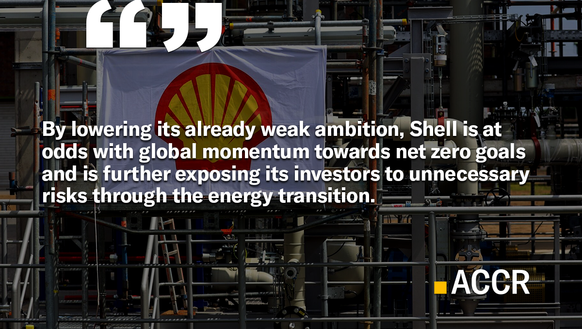“Short-sighted”: Shell stalls again on climate - ACCR